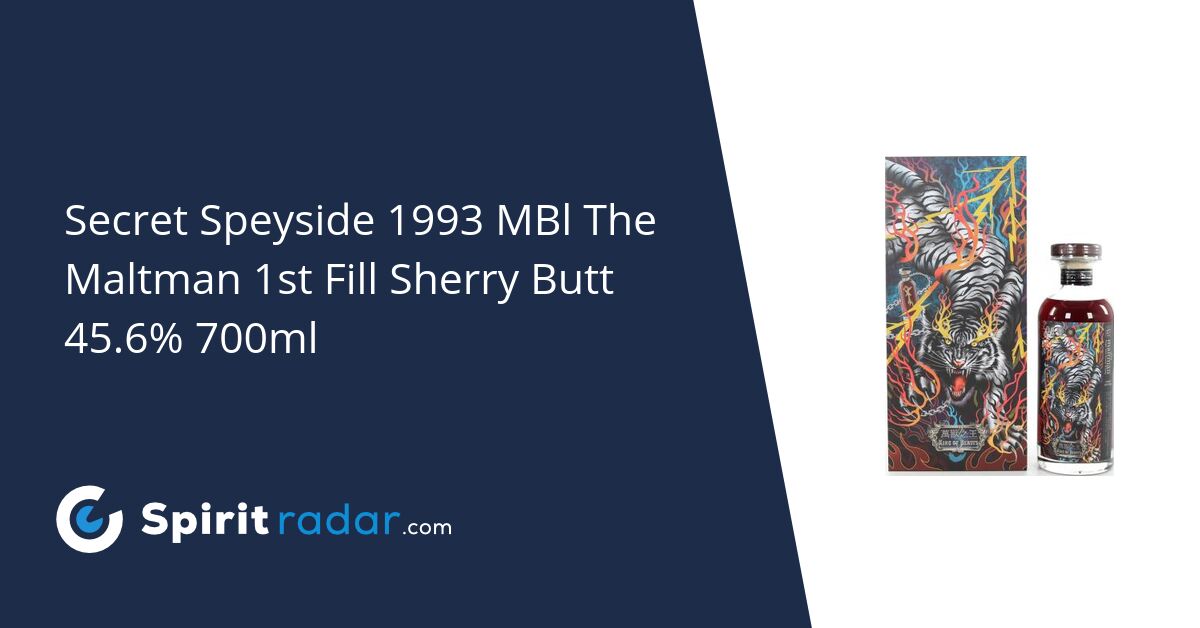 Secret Speyside 1993 MBl The Maltman 1st Fill Sherry Butt 45.6% 700ml ...