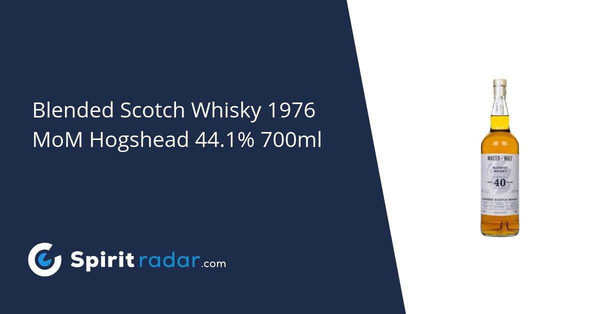 Blended Scotch Whisky 1976 MoM Hogshead 44.1% 700ml - Spirit Radar