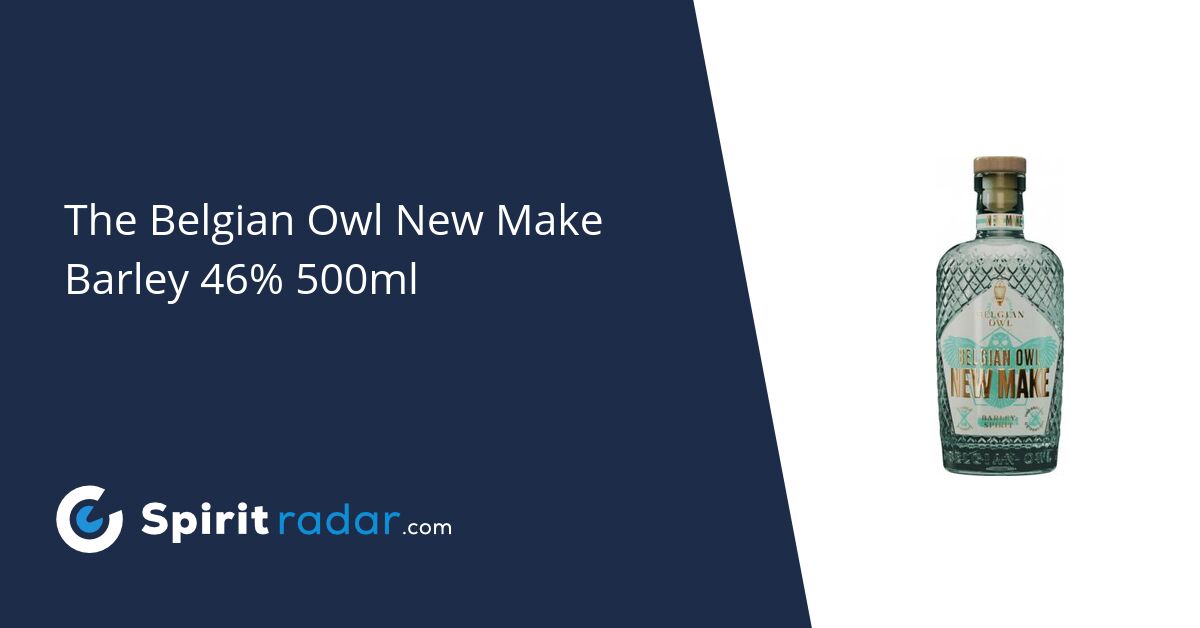 The Belgian Owl New Make Barley 46% 500ml - Spirit Radar