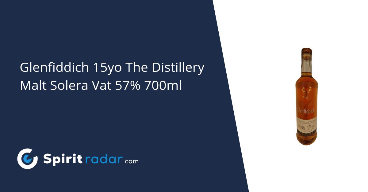 Glenfiddich 15yo The Distillery Malt Solera Vat 57% 700ml - Spirit Radar