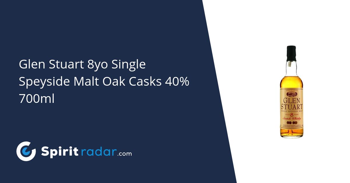 Glen Stuart 8yo Single Speyside Malt Oak Casks 40% 700ml - Spirit Radar