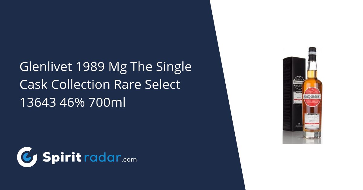 Glenlivet 1989 Mg The Single Cask Collection Rare Select 13643 46% ...