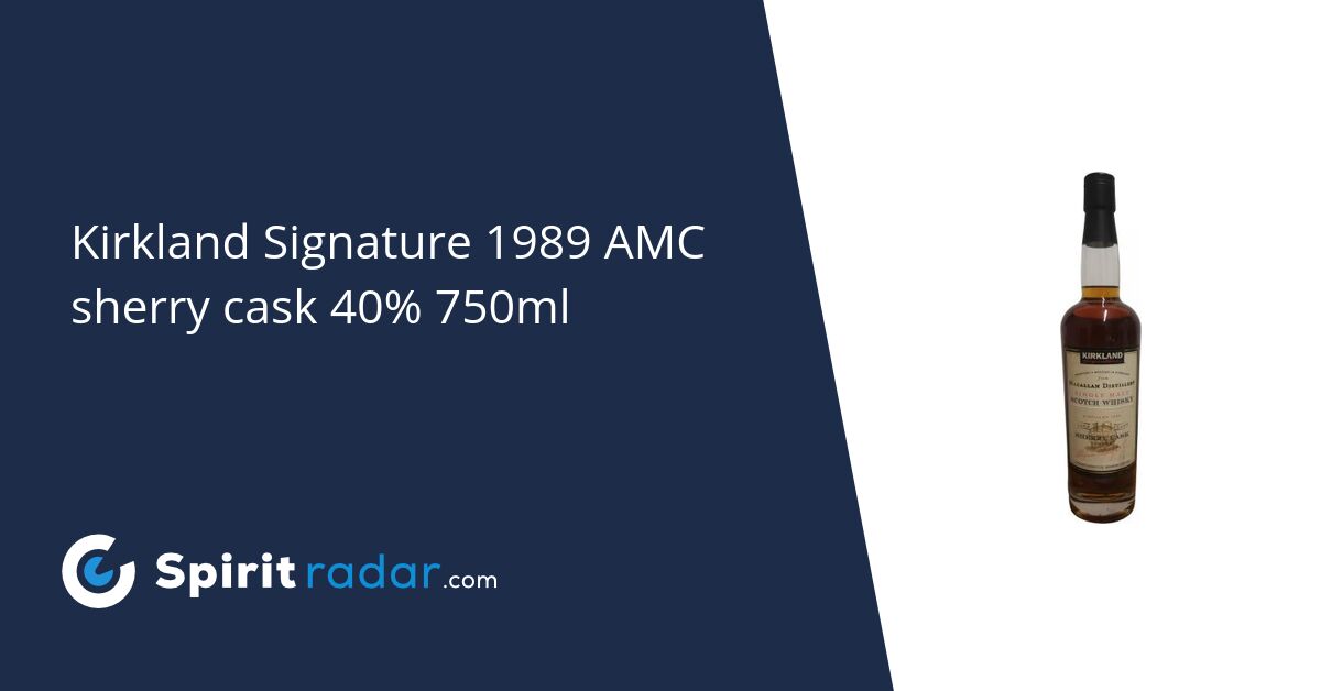 Kirkland Signature 1989 AMC sherry cask 40% 750ml - Spirit Radar