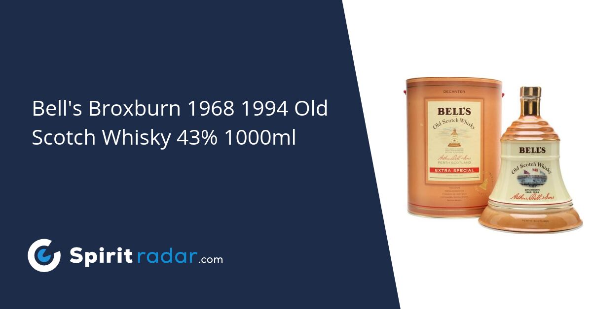 Bell's Broxburn 1968 1994 Old Scotch Whisky 43% 1000ml - Spirit Radar