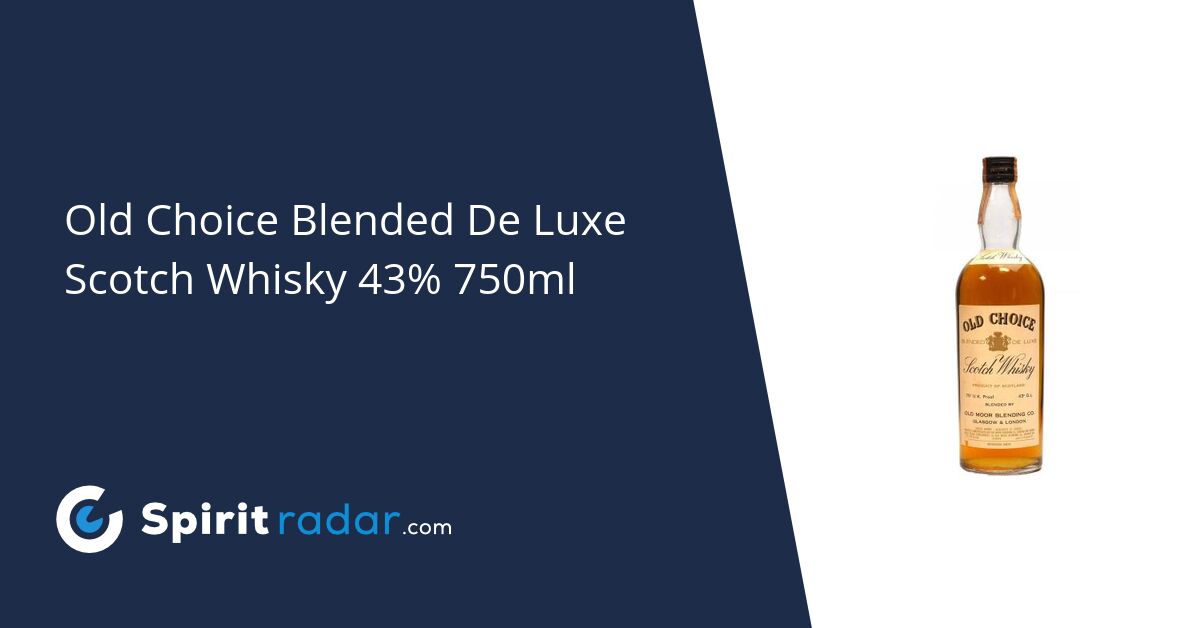 Old Choice Blended De Luxe Scotch Whisky 43% 750ml - Spirit Radar