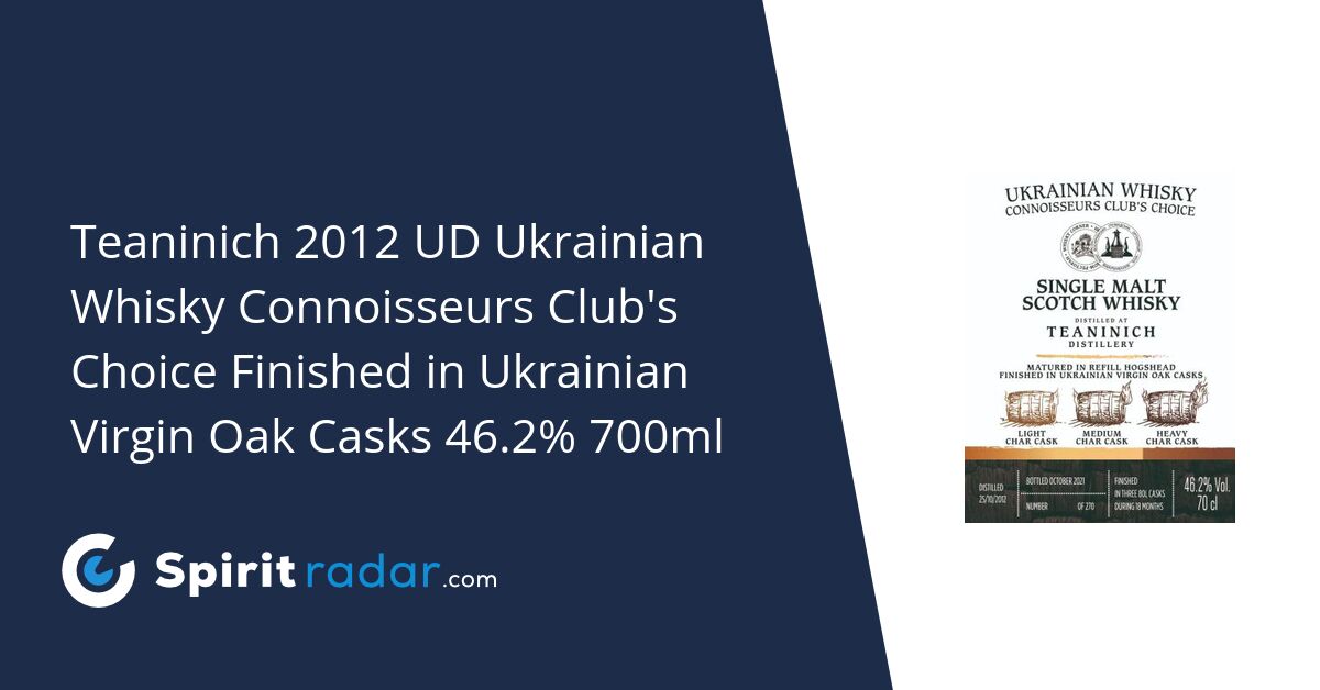 Teaninich 2012 UD Ukrainian Whisky Connoisseurs Club's Choice Finished ...