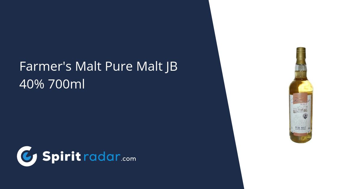 Farmer's Malt Pure Malt JB 40% 700ml - Spirit Radar