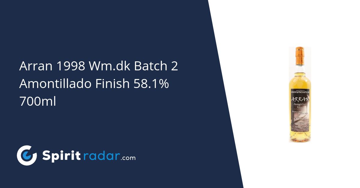 Arran 1998 Wm.dk Batch 2 Amontillado Finish 58.1% 700ml - Spirit Radar