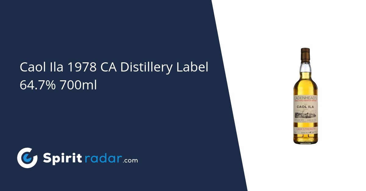 Caol Ila 1978 CA Distillery Label 64.7% 700ml - Spirit Radar