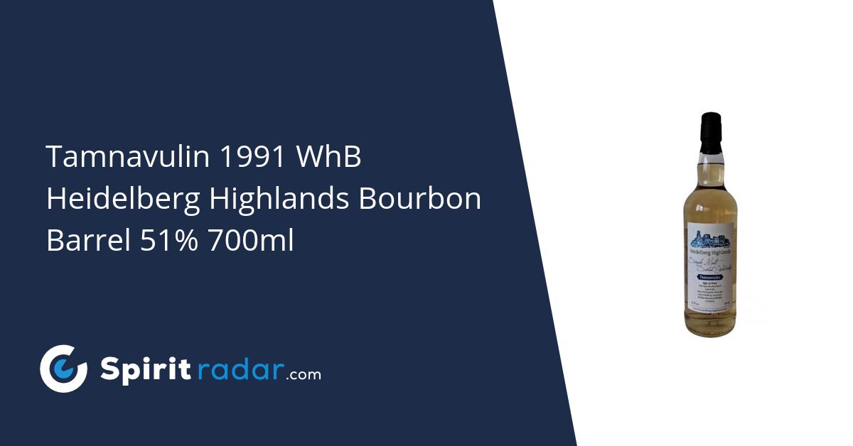 Tamnavulin 1991 WhB Heidelberg Highlands Bourbon Barrel 51% 700ml ...