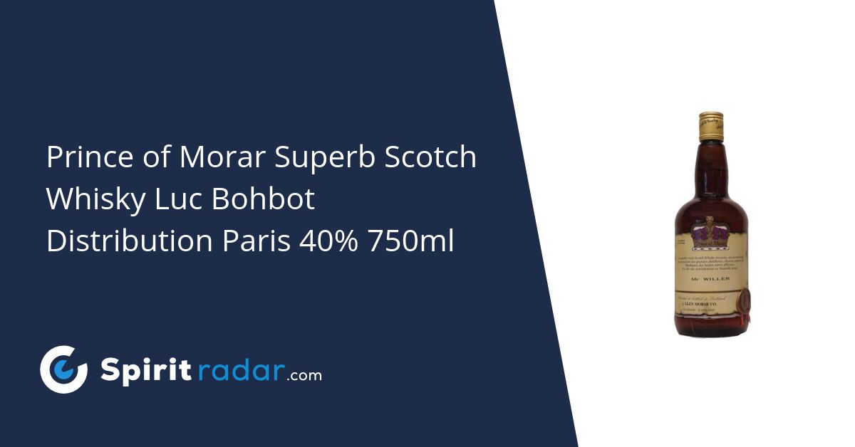 Prince of Morar Superb Scotch Whisky Luc Bohbot Distribution Paris 40% ...