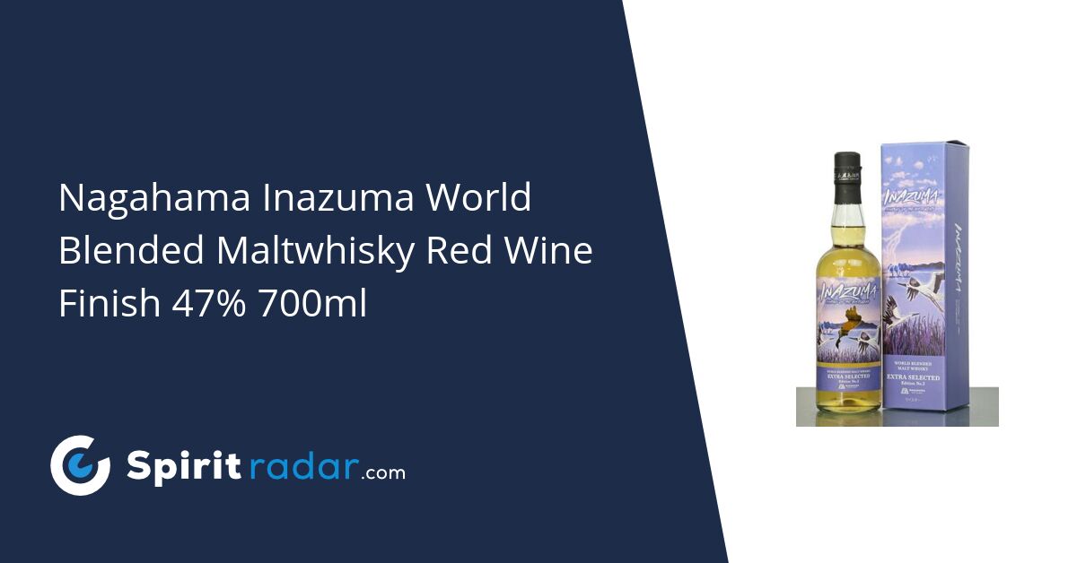 Nagahama Inazuma World Blended Maltwhisky Red Wine Finish 47% 700ml ...
