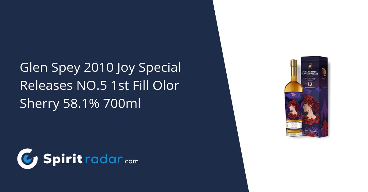 Glen Spey 2010 Joy Special Releases NO.5 1st Fill Olor Sherry 58.1% ...