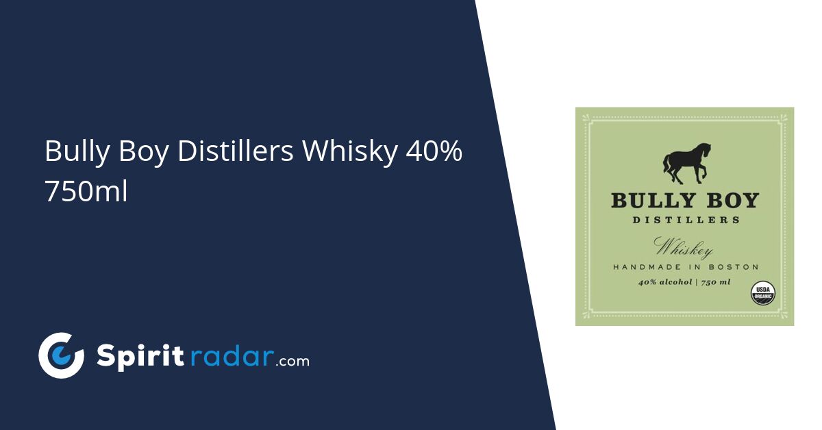 Bully Boy Distillers Whisky 40% 750ml - Spirit Radar