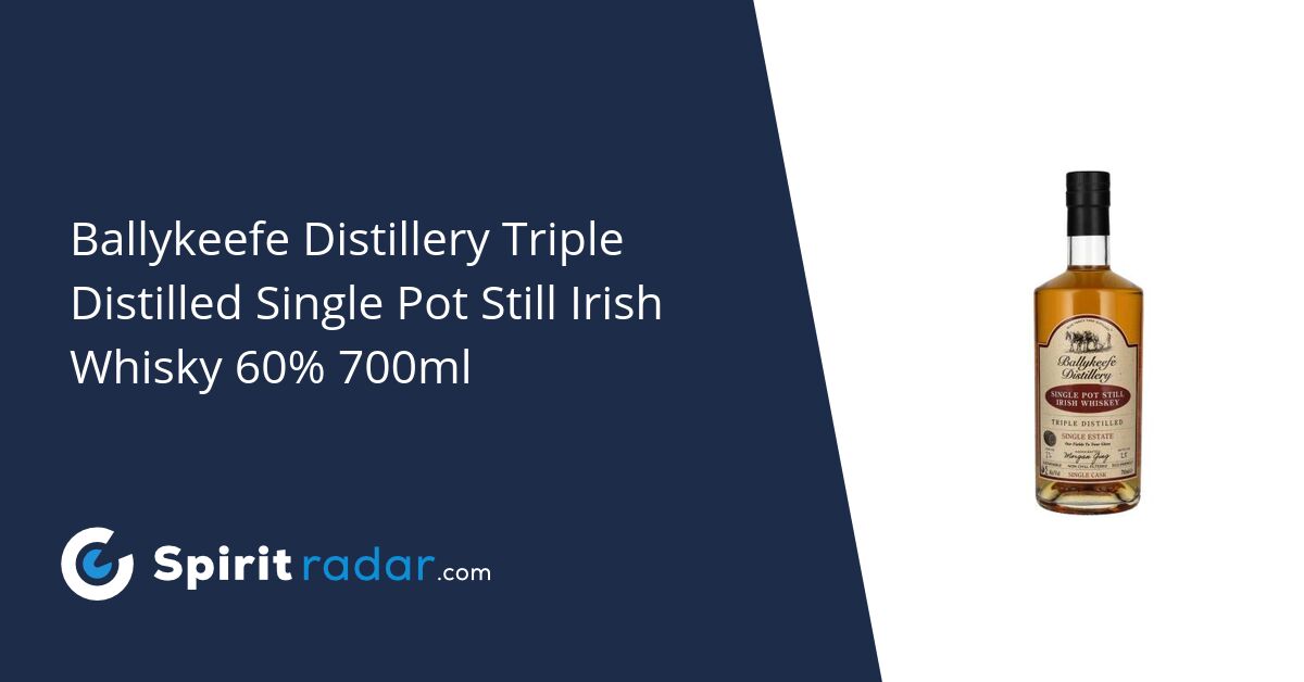 Ballykeefe Distillery Triple Distilled Single Pot Still Irish Whisky 60 ...