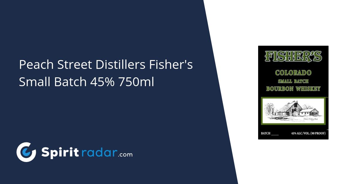Peach Street Distillers Fisher's Small Batch 45% 750ml - Spirit Radar