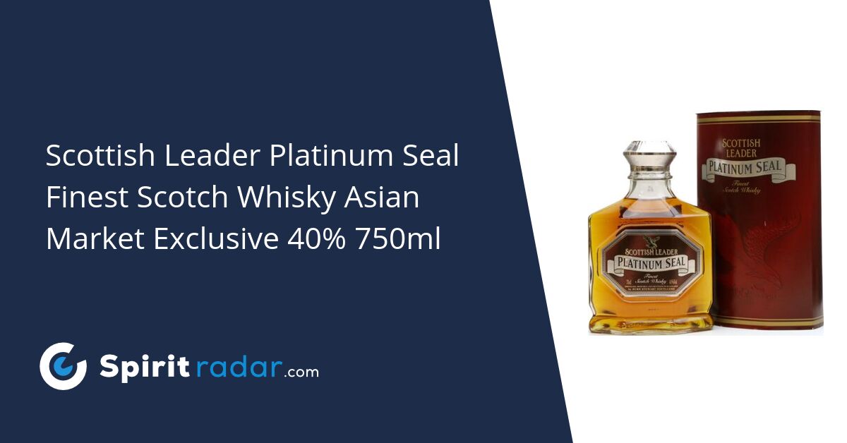 Scottish Leader Platinum Seal Finest Scotch Whisky Asian Market ...