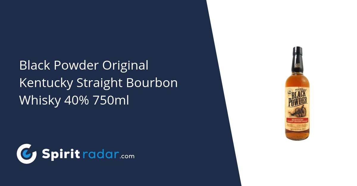 Black Powder Original Kentucky Straight Bourbon Whisky 40% 750ml ...