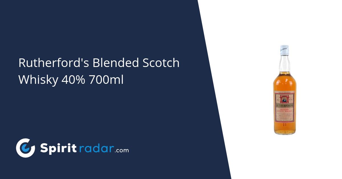 Rutherford's Blended Scotch Whisky 40% 700ml - Spirit Radar