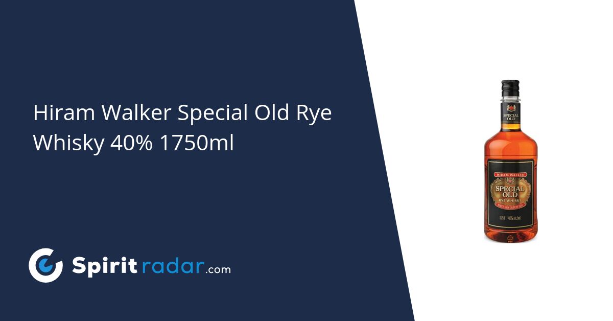 Hiram Walker Special Old Rye Whisky 40% 1750ml - Spirit Radar