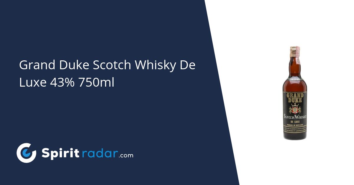 Grand Duke Scotch Whisky De Luxe 43% 750ml - Spirit Radar