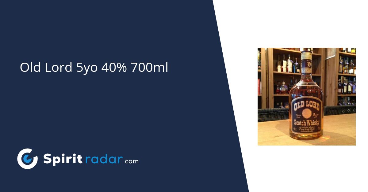 Old Lord 5yo 40% 700ml - Spirit Radar