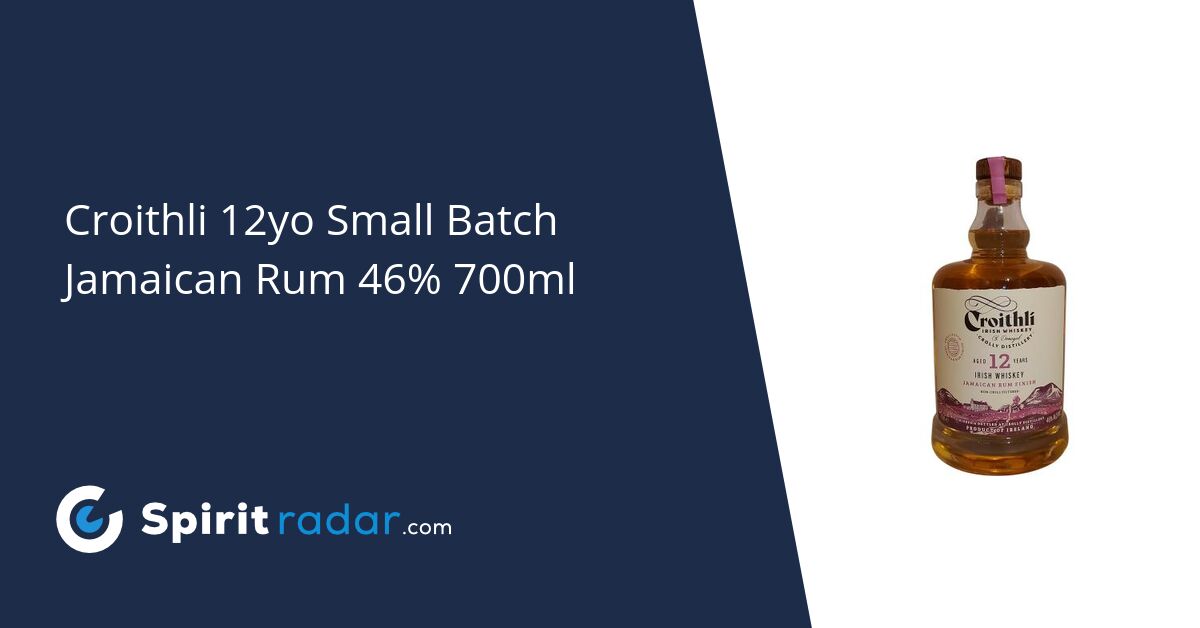 Croithli 12yo Small Batch Jamaican Rum 46% 700ml - Spirit Radar