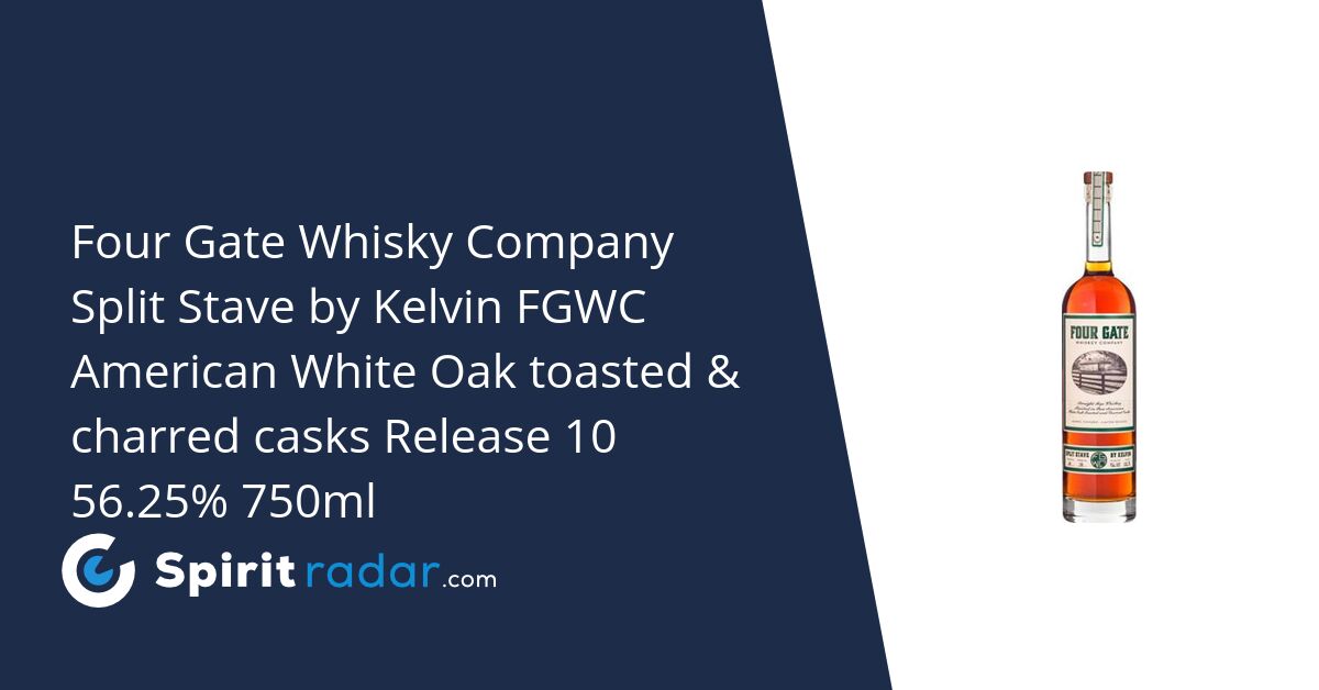 Four Gate Whisky Company Split Stave by Kelvin FGWC American White Oak ...