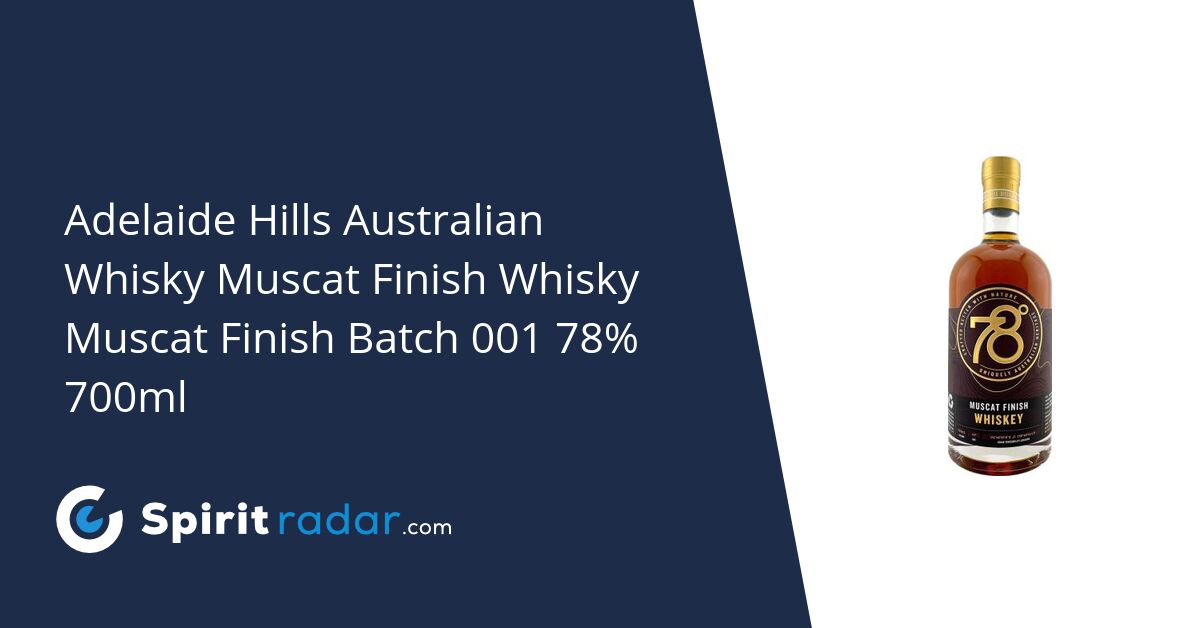 Adelaide Hills Australian Whisky Muscat Finish Whisky Muscat Finish ...