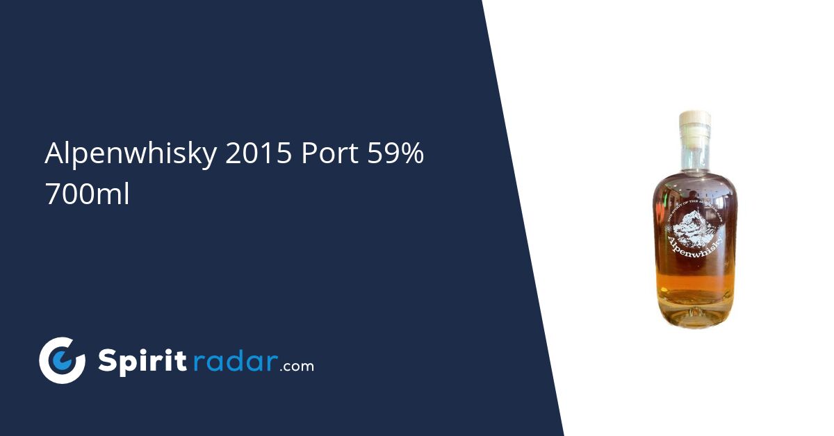 Alpenwhisky 2015 Port 59% 700ml - Spirit Radar