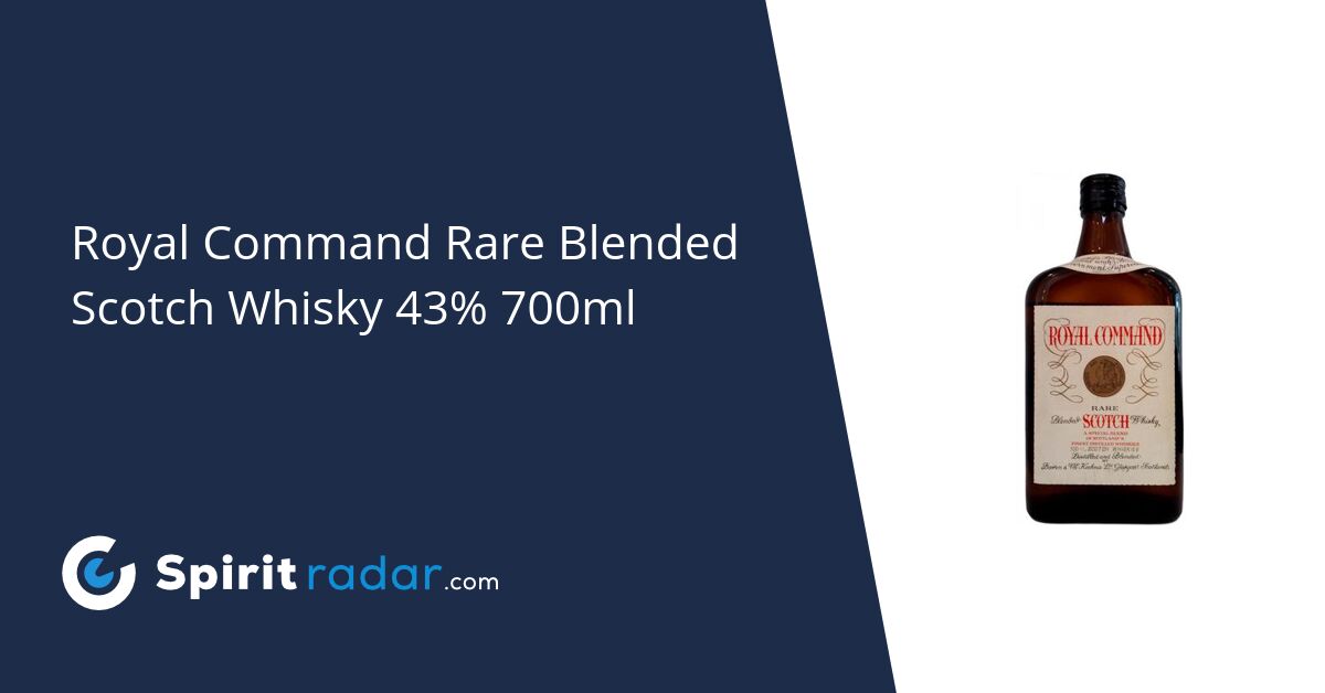 Royal Command Rare Blended Scotch Whisky 43% 700ml - Spirit Radar