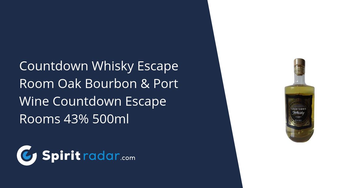Countdown Whisky Escape Room Oak Bourbon & Port Wine Countdown Escape ...