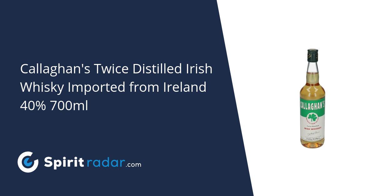 Callaghan's Twice Distilled Irish Whisky Imported from Ireland 40% ...