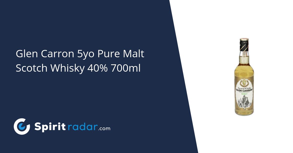 Glen Carron 5yo Pure Malt Scotch Whisky 40% 700ml - Spirit Radar