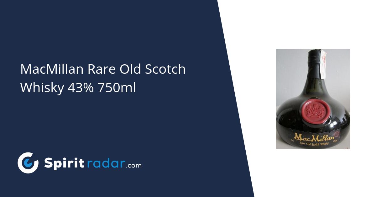 MacMillan Rare Old Scotch Whisky 43% 750ml - Spirit Radar