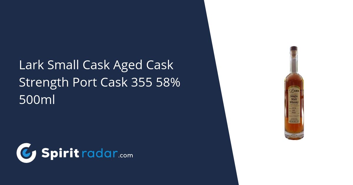 Lark Small Cask Aged Cask Strength Port Cask 355 58% 500ml - Spirit Radar