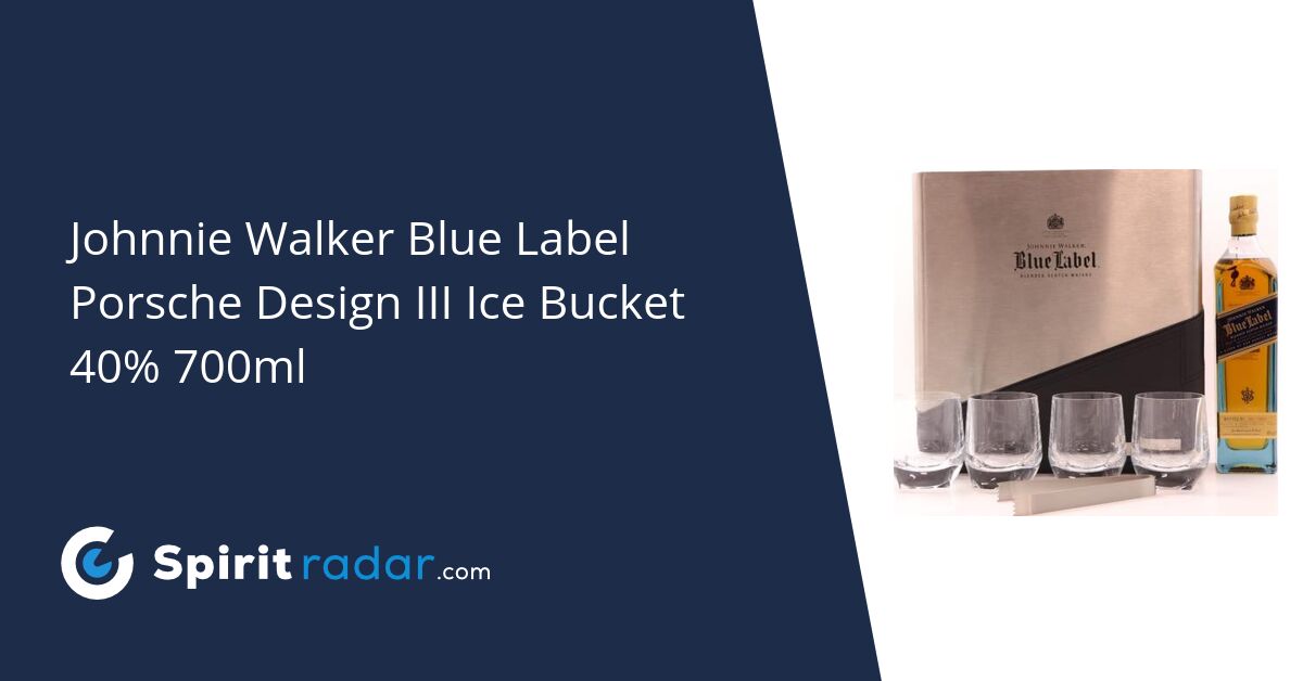 Johnnie Walker Blue Label Porsche Design III Ice Bucket 40% 700ml ...