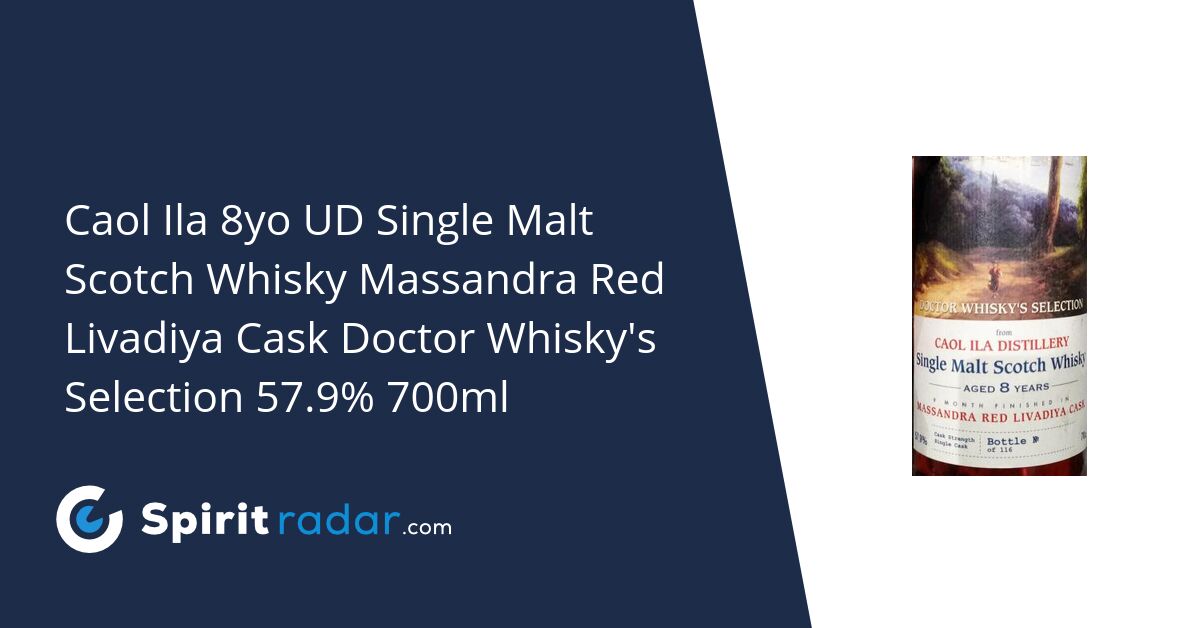 Caol Ila 8yo UD Single Malt Scotch Whisky Massandra Red Livadiya Cask ...