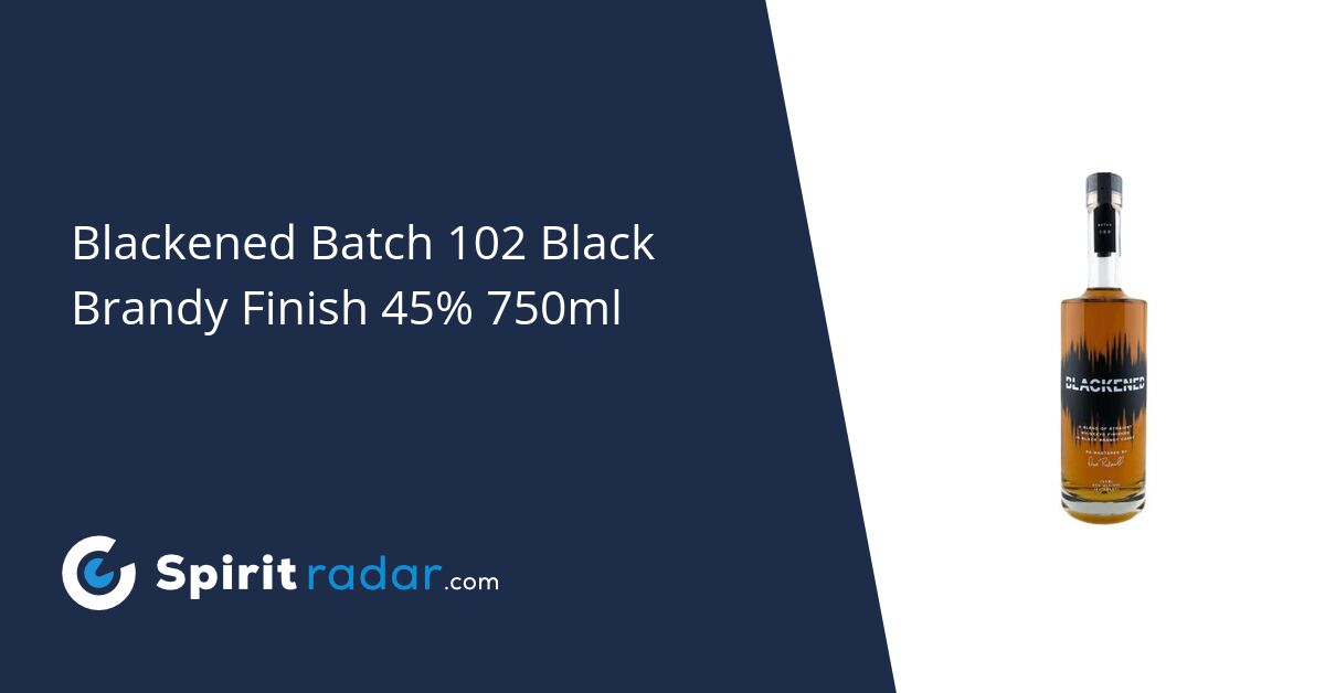 Blackened Batch 102 Black Brandy Finish 45% 750ml - Spirit Radar