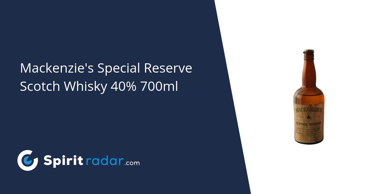 Mackenzie's Special Reserve Scotch Whisky 40% 700ml - Spirit Radar