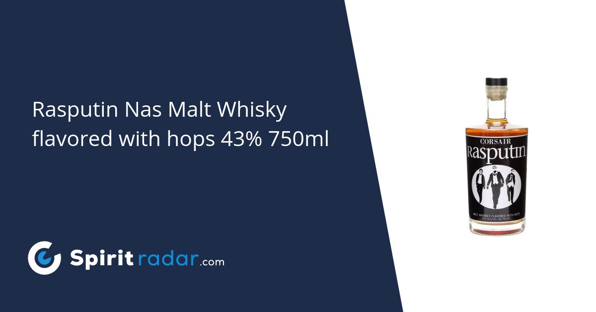 Rasputin Nas Malt Whisky flavored with hops 43% 750ml - Spirit Radar