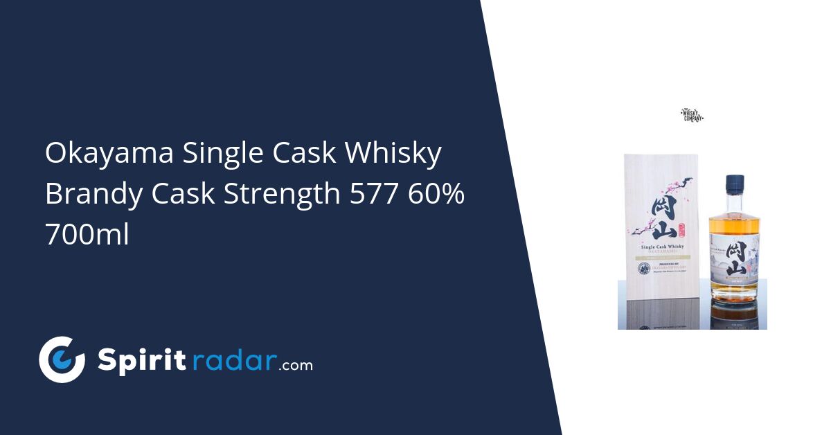 Okayama Single Cask Whisky Brandy Cask Strength 577 60% 700ml - Spirit ...