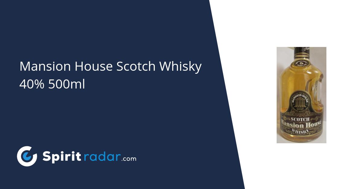 Mansion House Scotch Whisky 40% 500ml - Spirit Radar