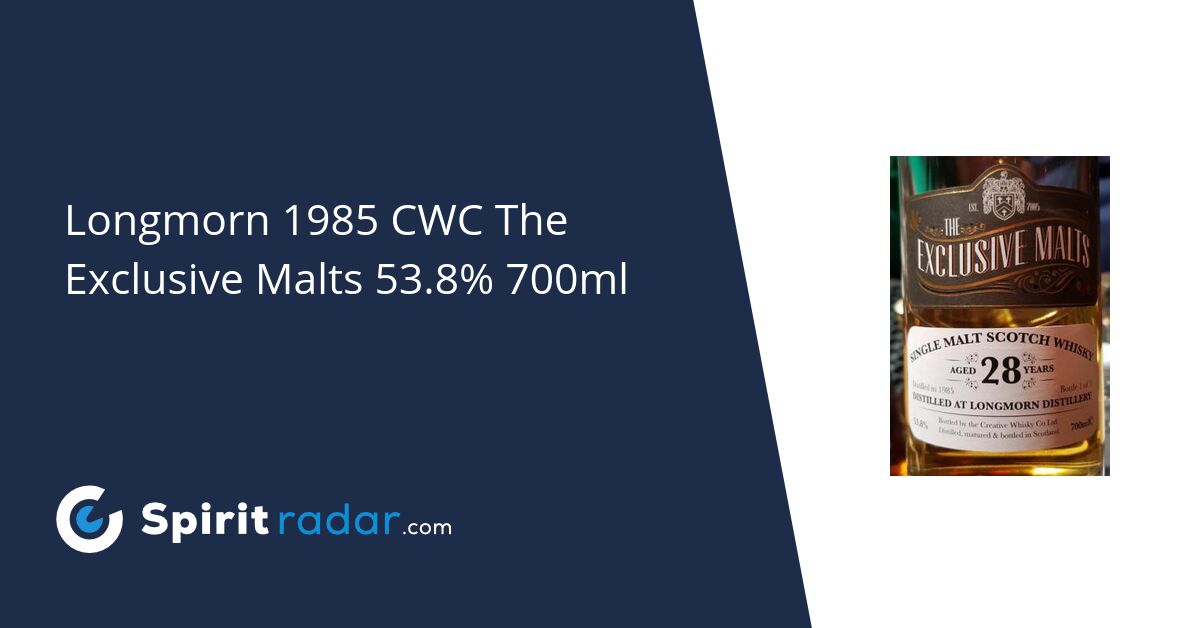 Longmorn 1985 CWC The Exclusive Malts 53.8% 700ml - Spirit Radar