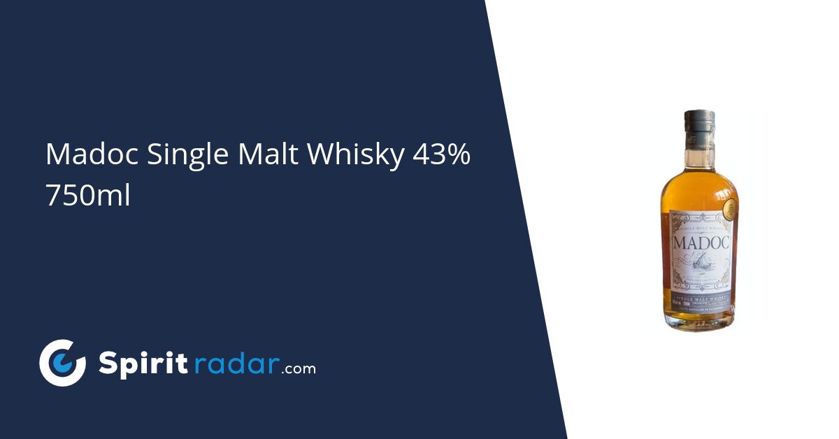 Madoc Single Malt Whisky 43% 750ml - Spirit Radar