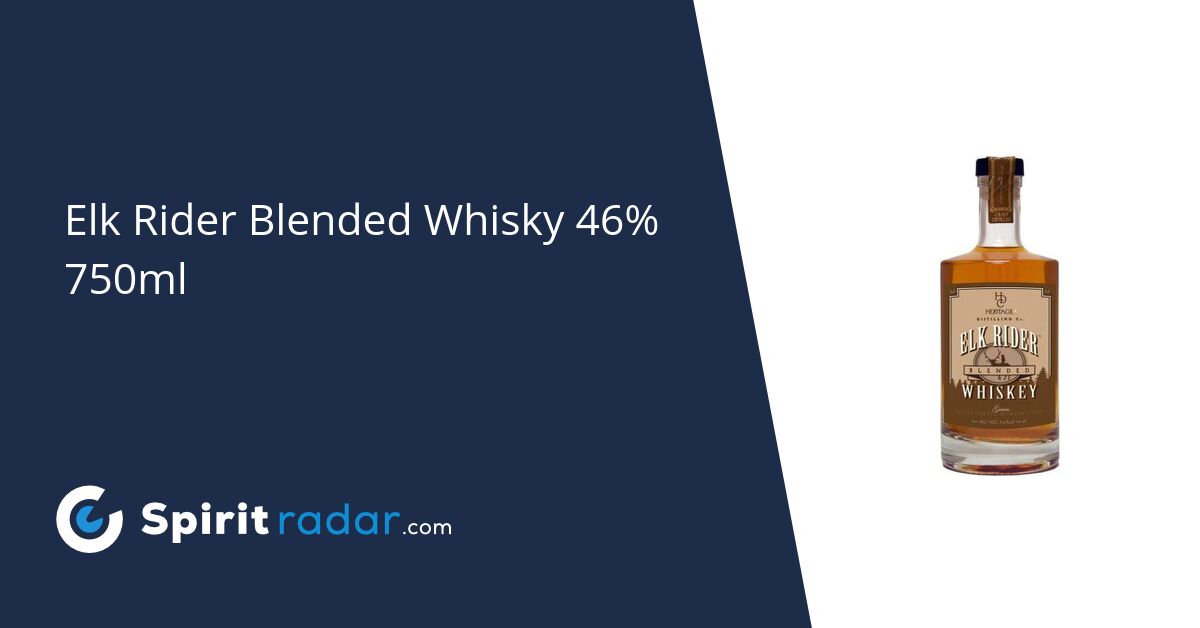 Elk Rider Blended Whisky 46% 750ml - Spirit Radar
