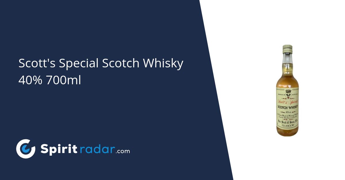 Scott's Special Scotch Whisky 40% 700ml - Spirit Radar