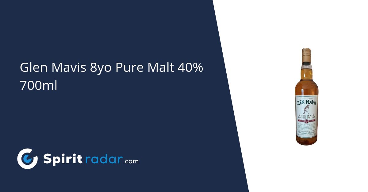 Glen Mavis 8yo Pure Malt 40% 700ml - Spirit Radar