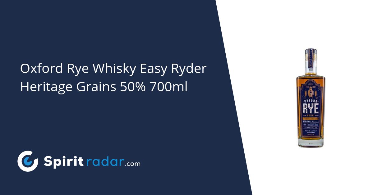 Oxford Rye Whisky Easy Ryder Heritage Grains 50% 700ml - Spirit Radar