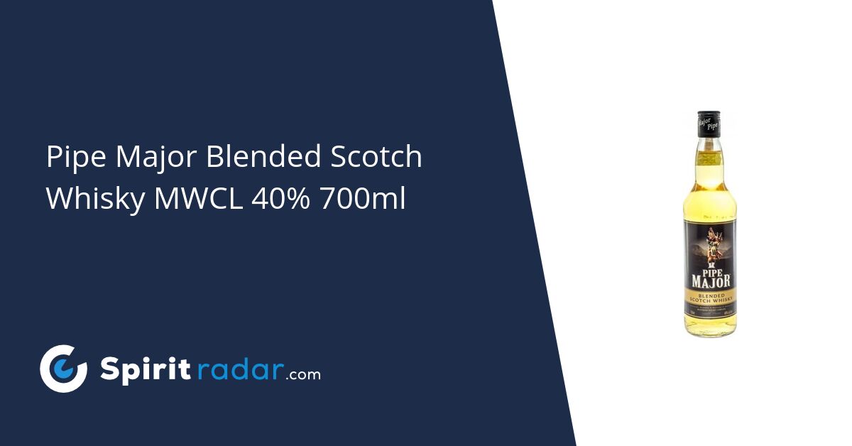 Pipe Major Blended Scotch Whisky MWCL 40% 700ml - Spirit Radar